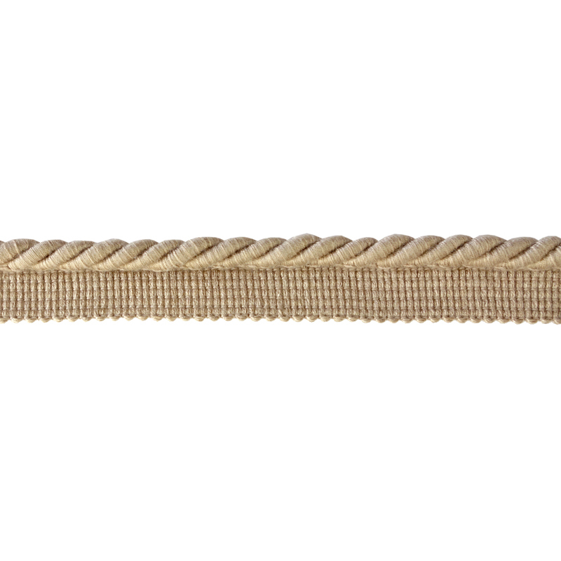 Sand Neutral Lip Cord Trim | Twisted Rope Trim for Indoor and Outdoor ...