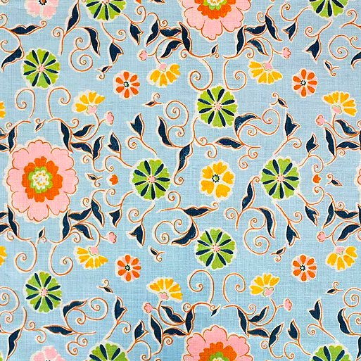 Anna Spiro Leilani Linen Fabric | Multi | No Chintz Textiles