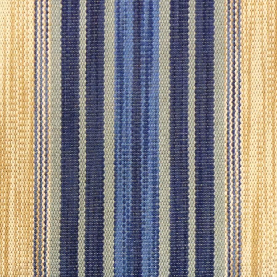 Multi Blue Stripe 100% Cotton Fabric | Blinds, Cushions and Upholstery ...